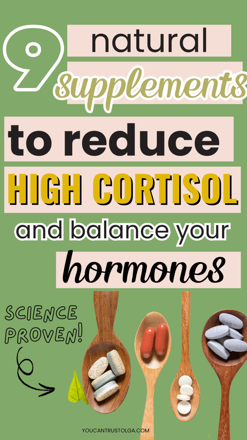 9 Natural Supplements for High Cortisol, Stress & Belly Fat Relief
